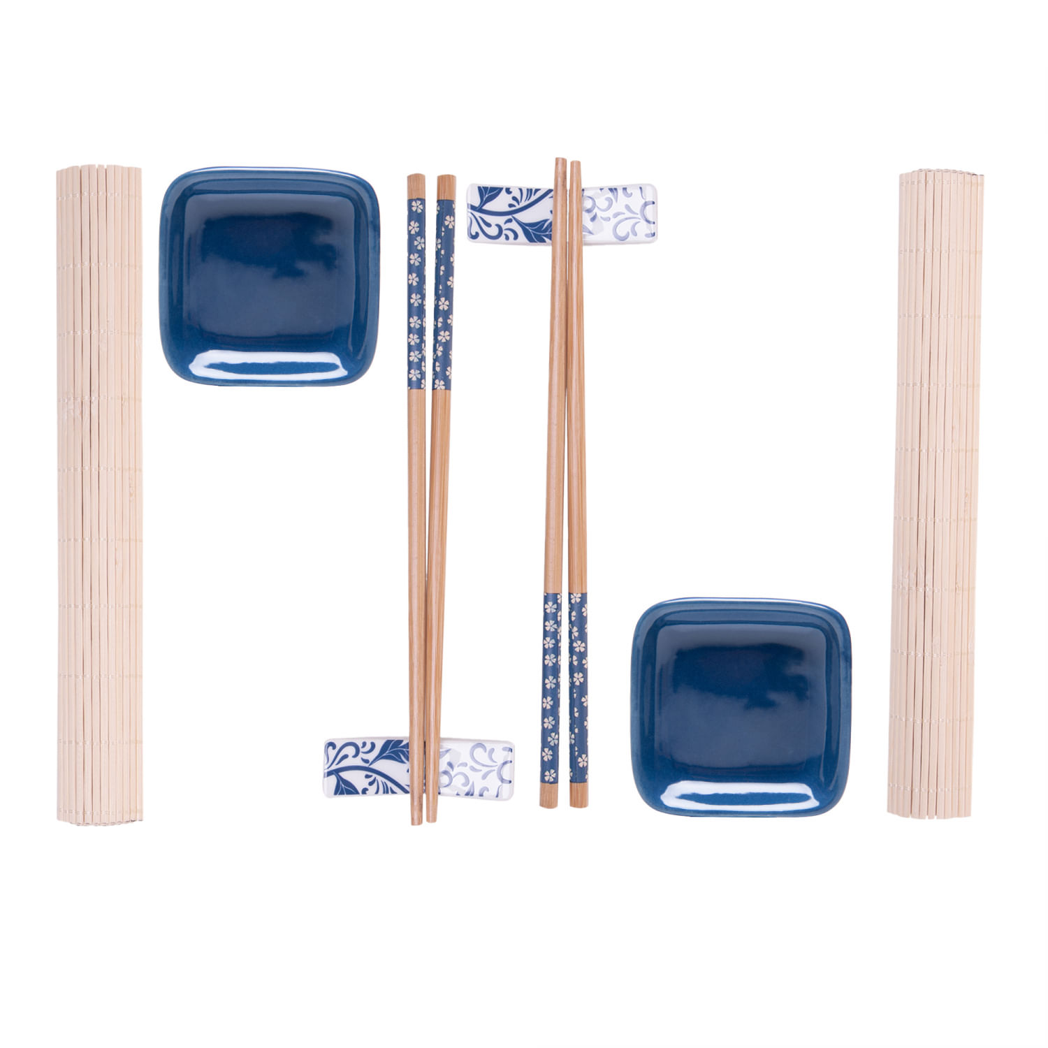 Conjunto 8 Peças de Bambu para Sushi Koi - Wolff - Grupo Rojemac