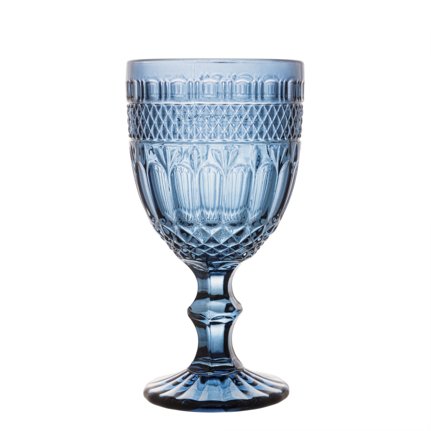 Taça de Água Brand 320ml Azul Vidro - Wolff - Grupo Rojemac