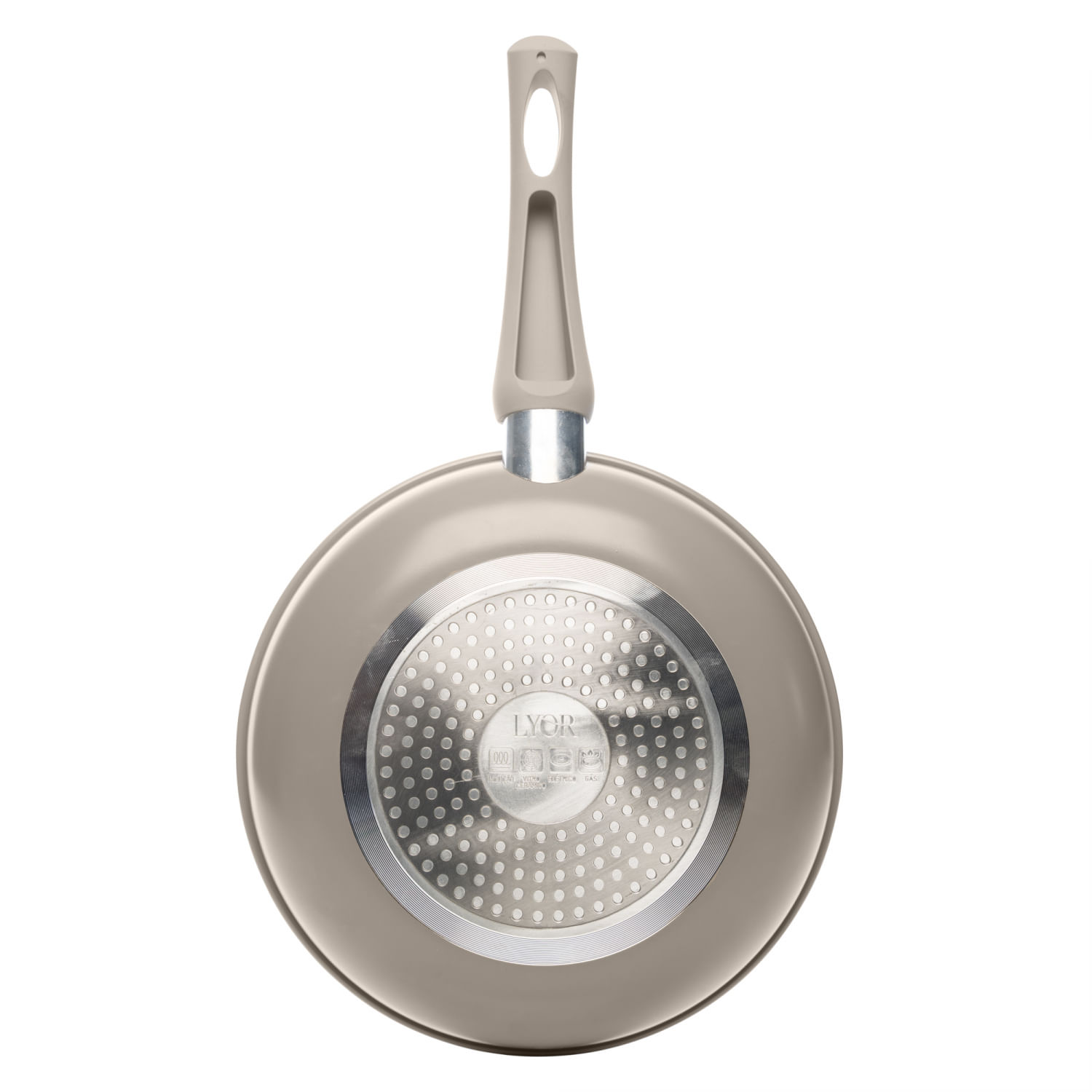 Frigideira de Indução Granito Chef 24cm Taupe Alumínio com Revestimento ...